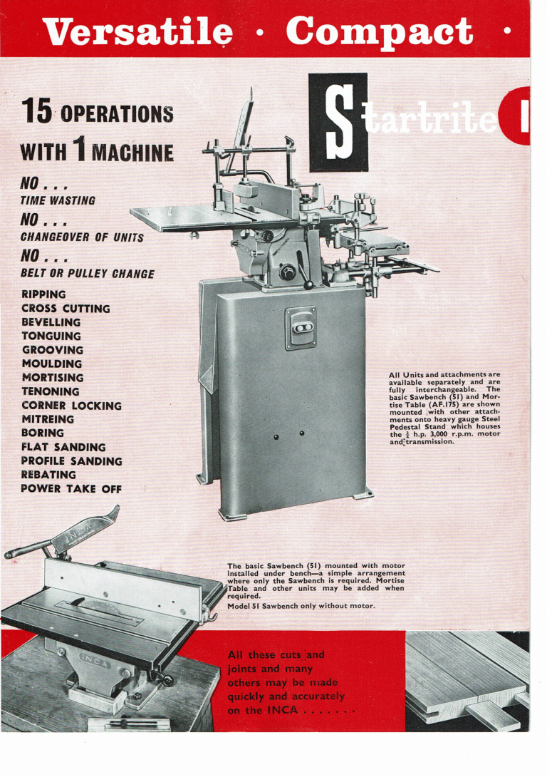 Startrite INCA brochures (downloadable) - Machine Atlas