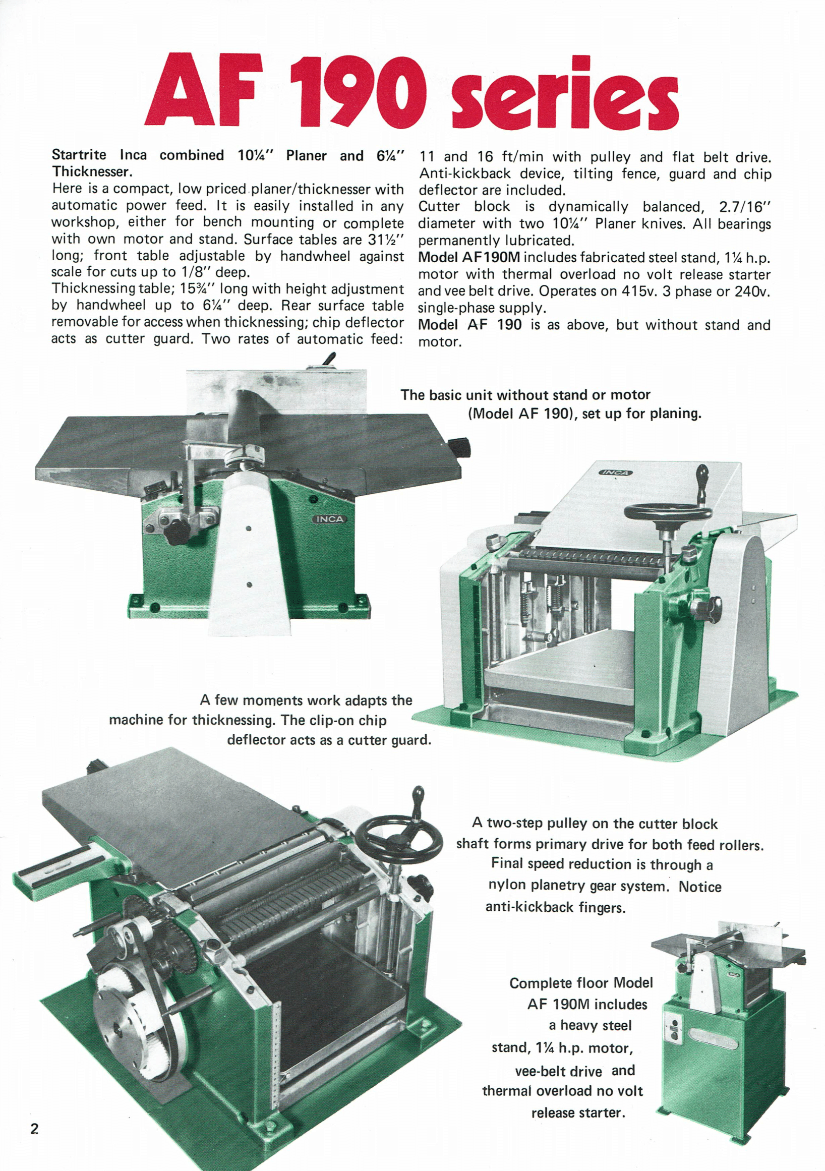 Startrite INCA brochures (downloadable) - Machine Atlas