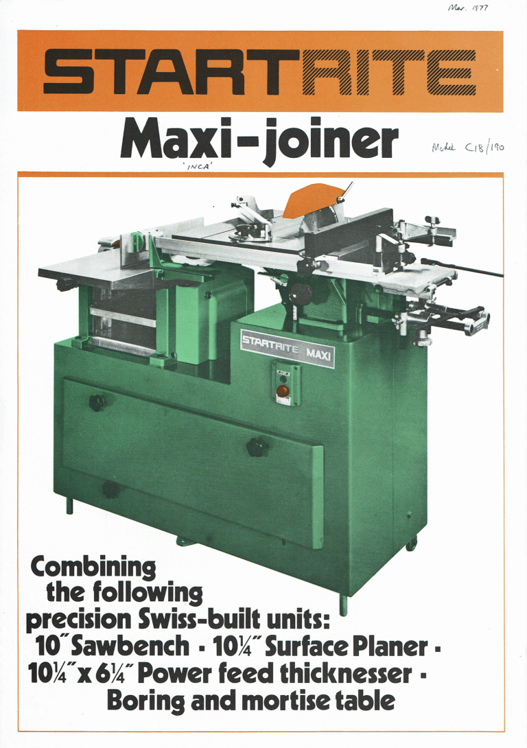 Startrite INCA brochures (downloadable) - Machine Atlas